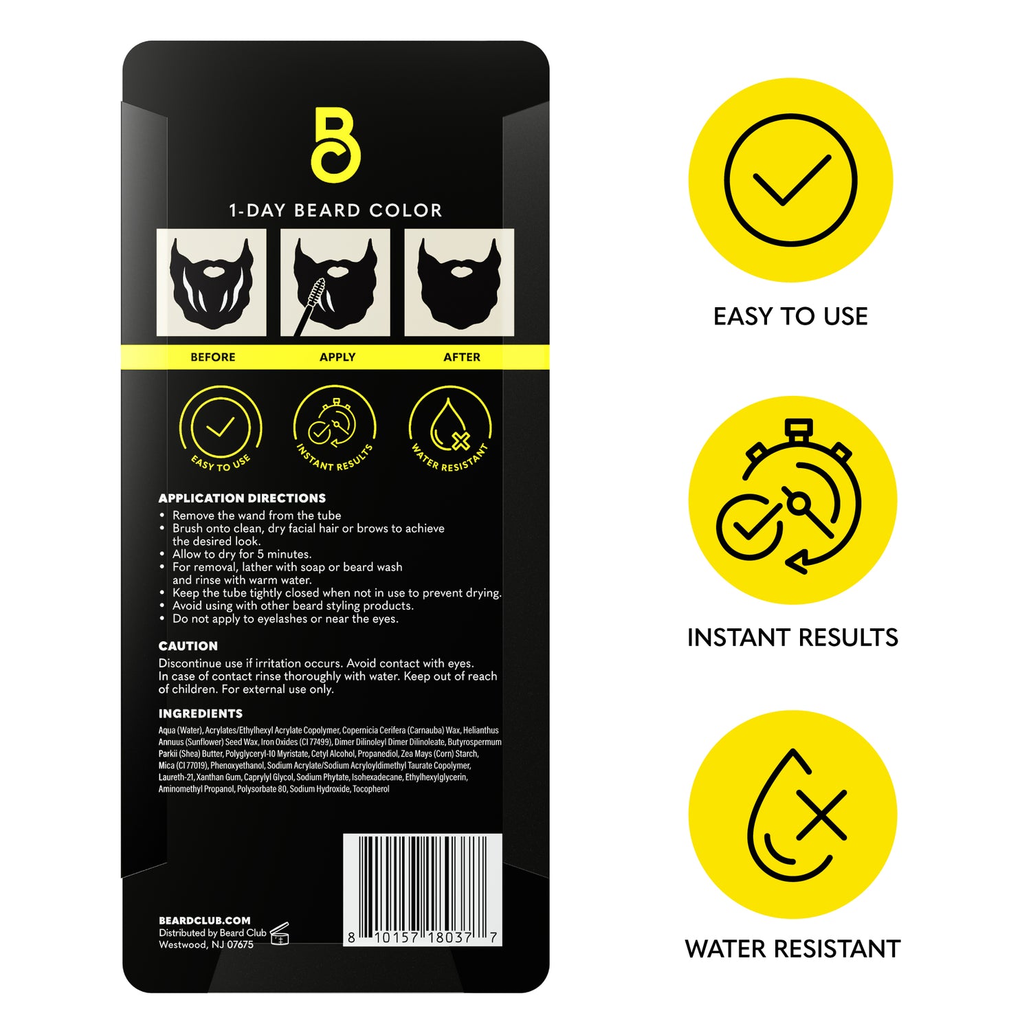 1-Day Beard Dye - Temporary Beard Color for Men | The Beard Club